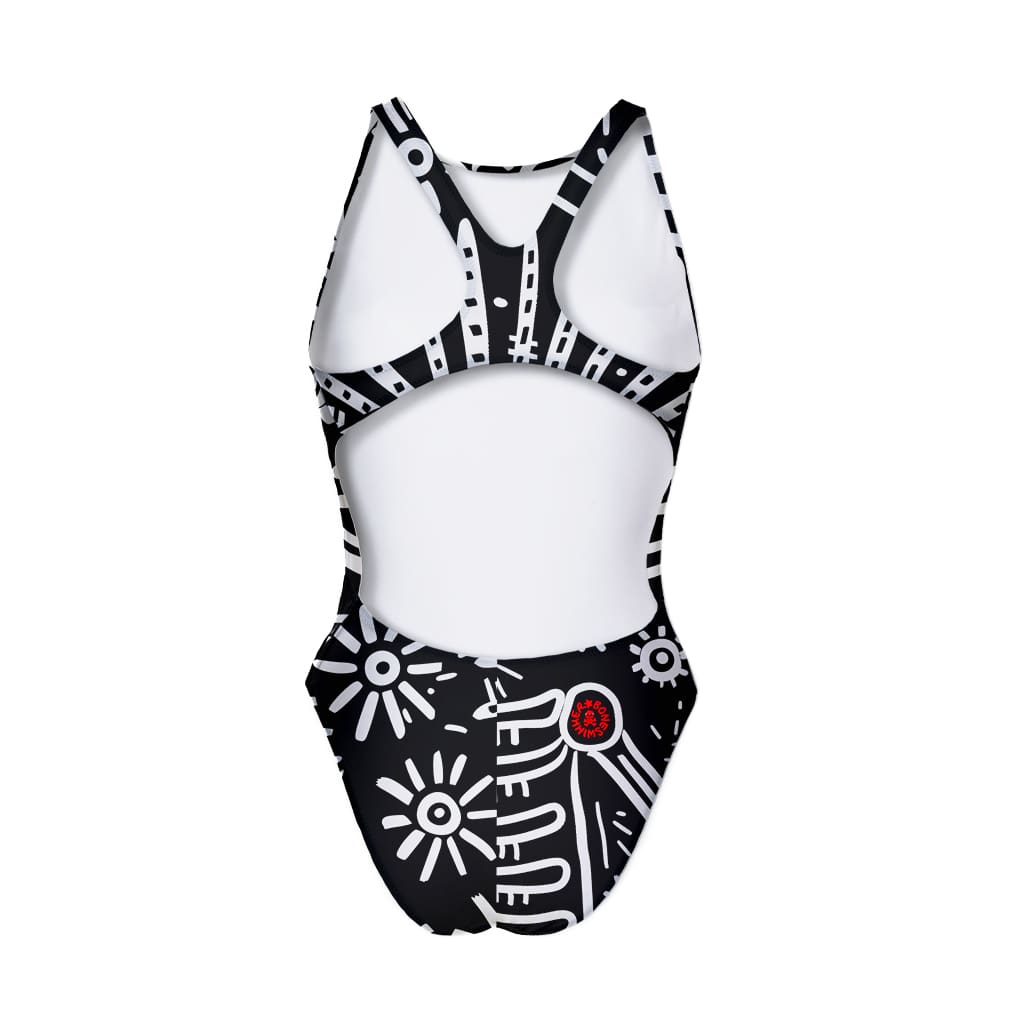 PINUP 412P SKEL Swim Training Costume for GIRL - Boneswimmer
